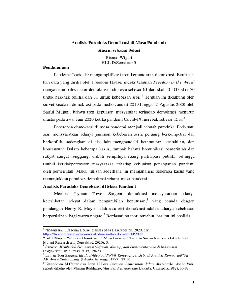 Karya Juara Lomba Menulis Essay 2021 | PDF