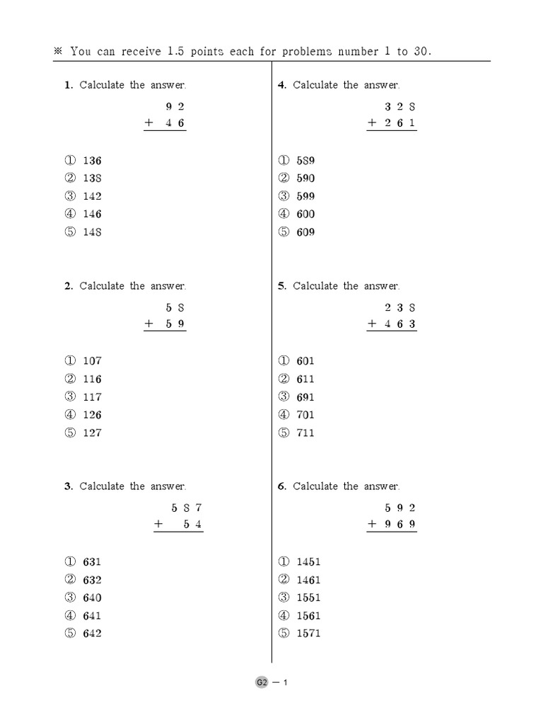 Calculate The Answer. 4. Calculate The Answer | PDF