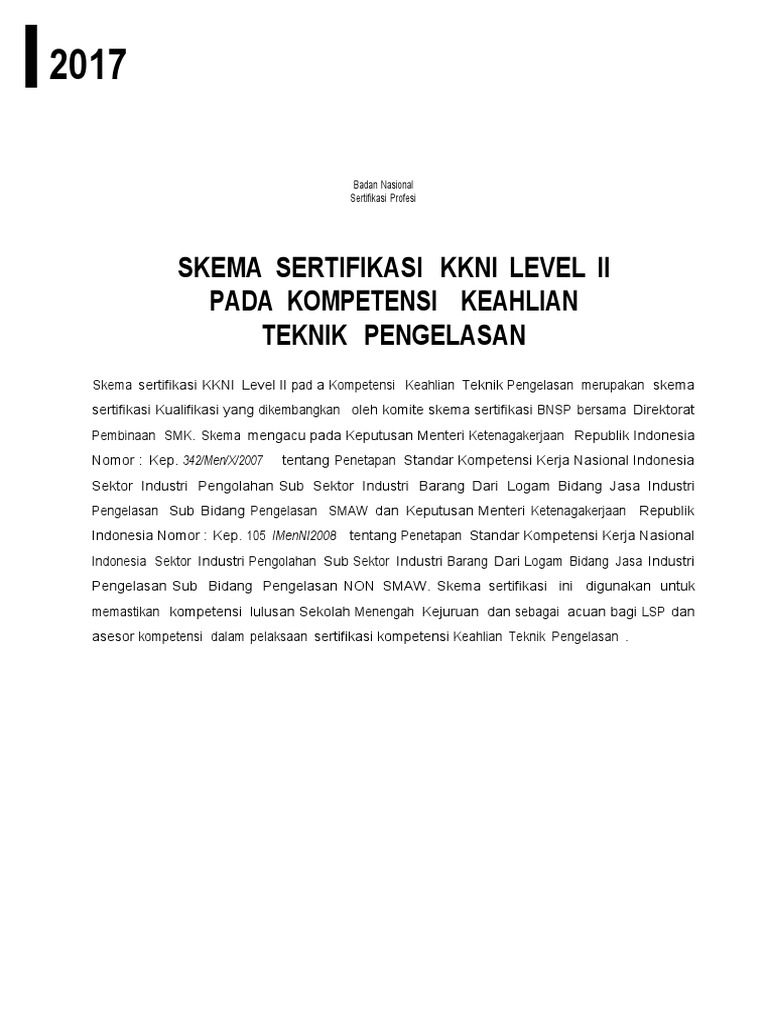 12 KKNI II Teknik Pengelasan | PDF | Karier & Perkembangan | Teknologi & Rekayasa