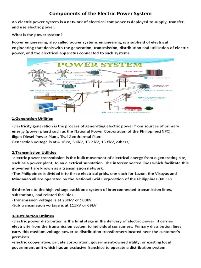 Electrical Power System | PDF | Electric Power Distribution | Electric Power