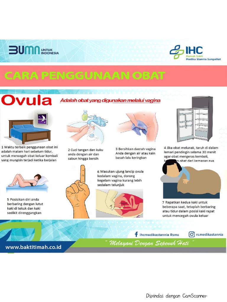 Brosur Cara Penggunaan Obat Ovula | PDF