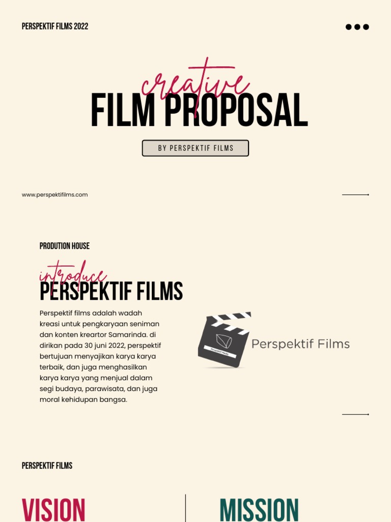 Proposal Film Perspektif Films 2022 | PDF | Komputer