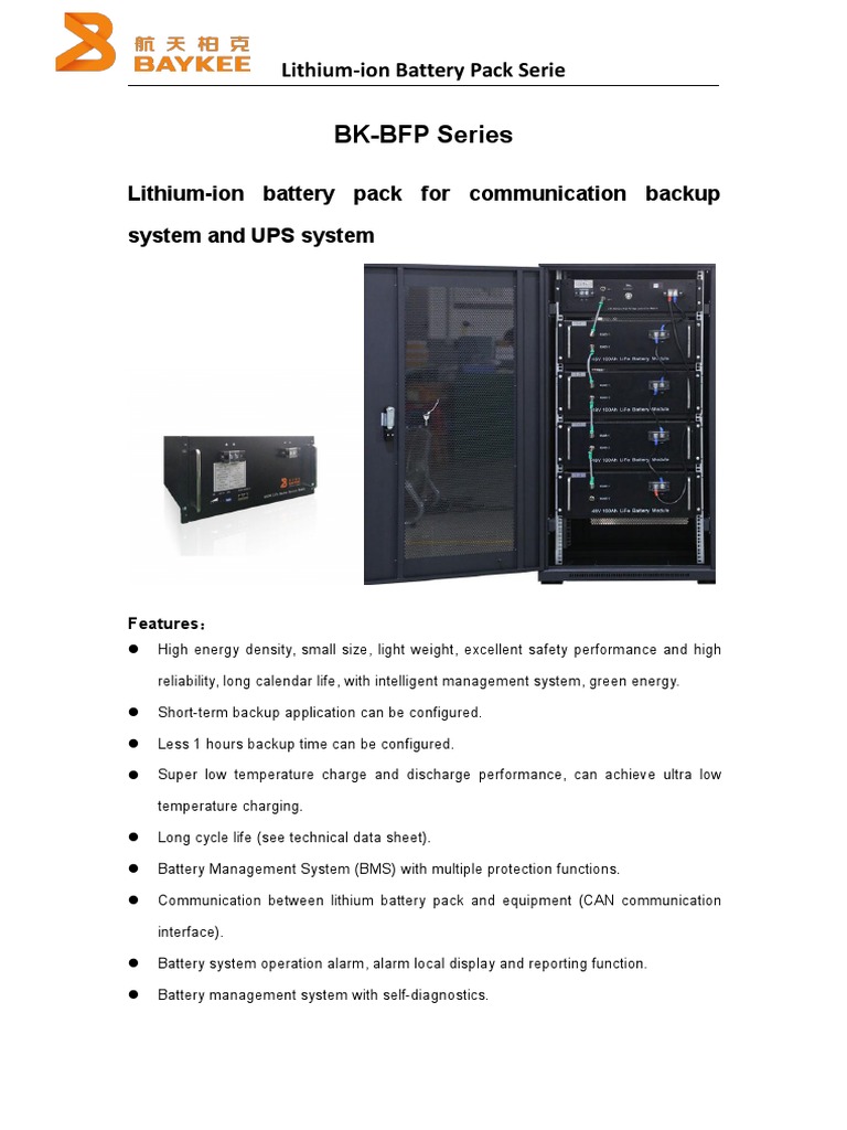 Lithium Iron Battery Data Sheet | PDF | Lithium Ion Battery ...