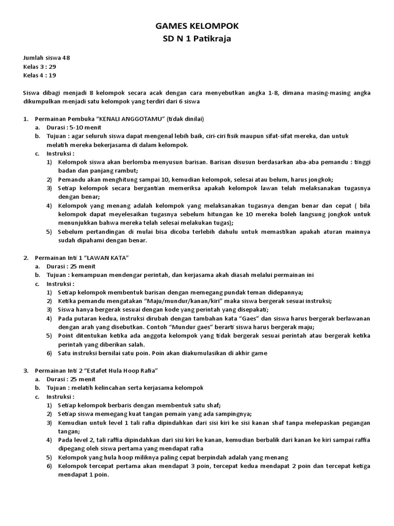 Games Kelompok | PDF