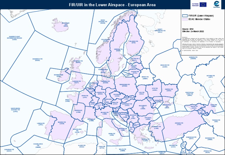 Eurocontrol Firuir Lower Airspace Eur 2022 0 | PDF | Transport Safety ...
