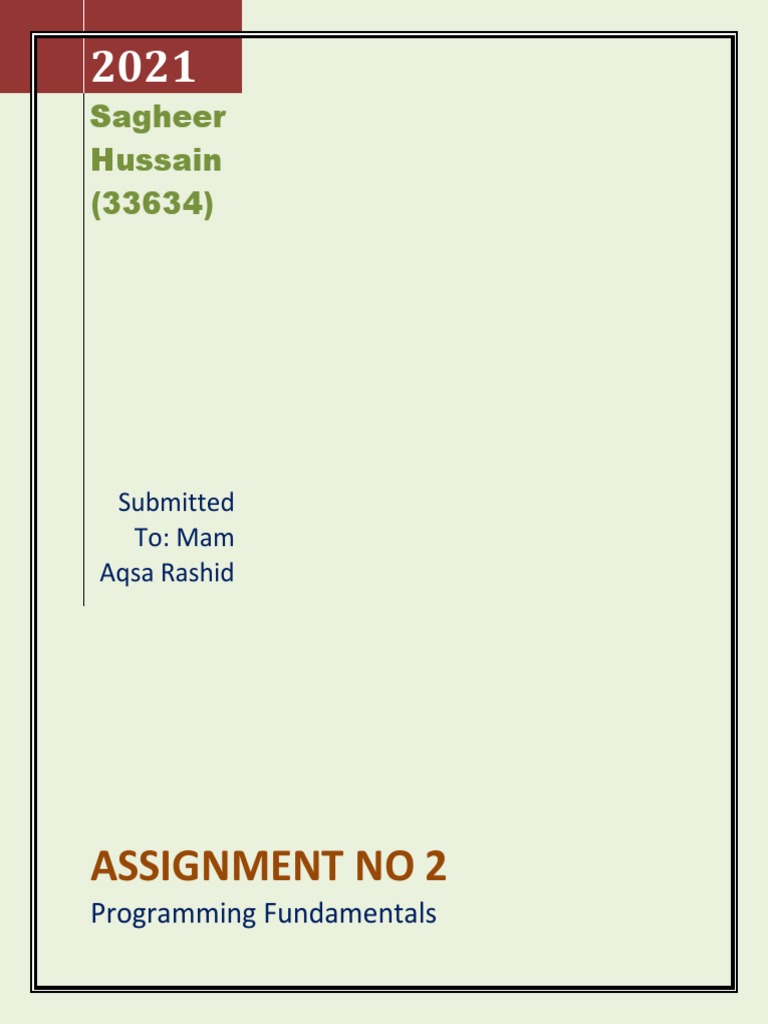 Lab Assignment 2 Pdf Computer Programming Mathematics 