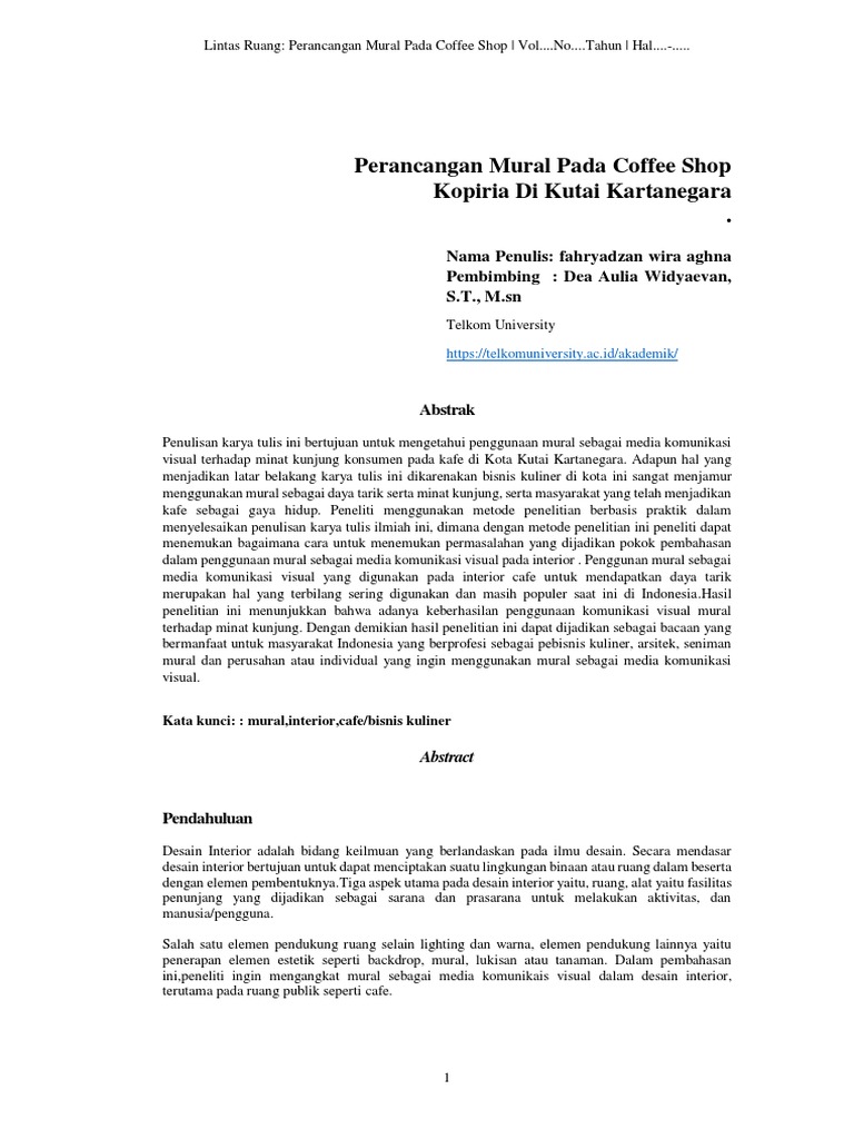 Draft Jurnal | PDF | Seni