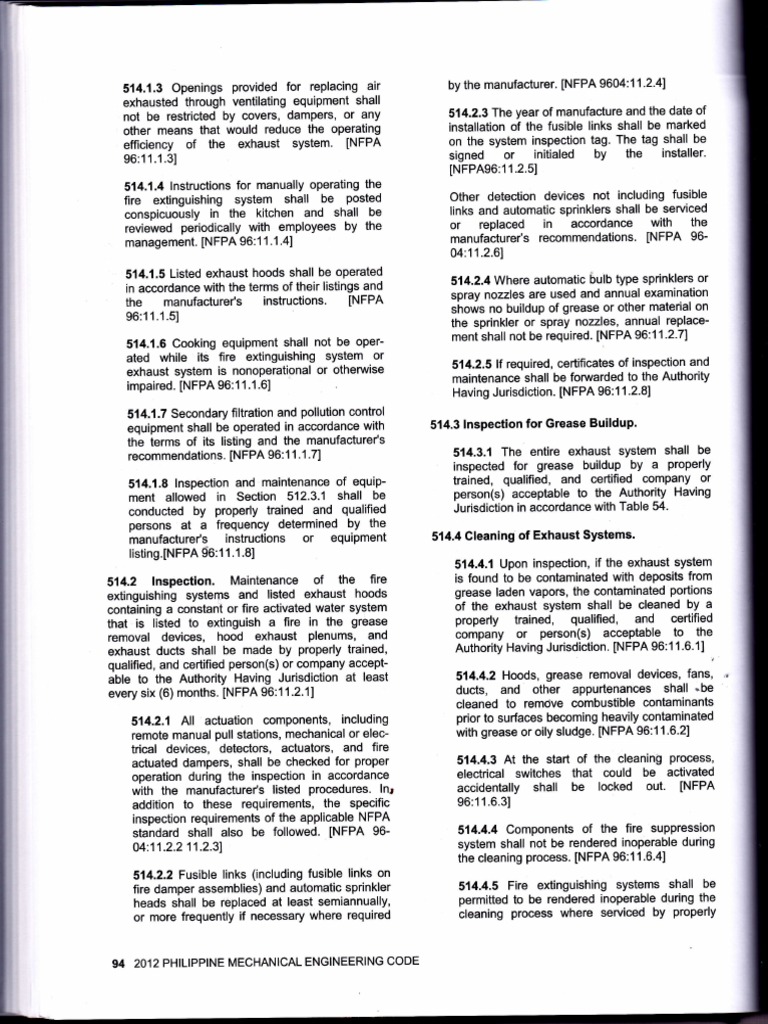 IMG - 0096 PSME Code 2012 94 | PDF | Fire Sprinkler System | Duct (Flow)