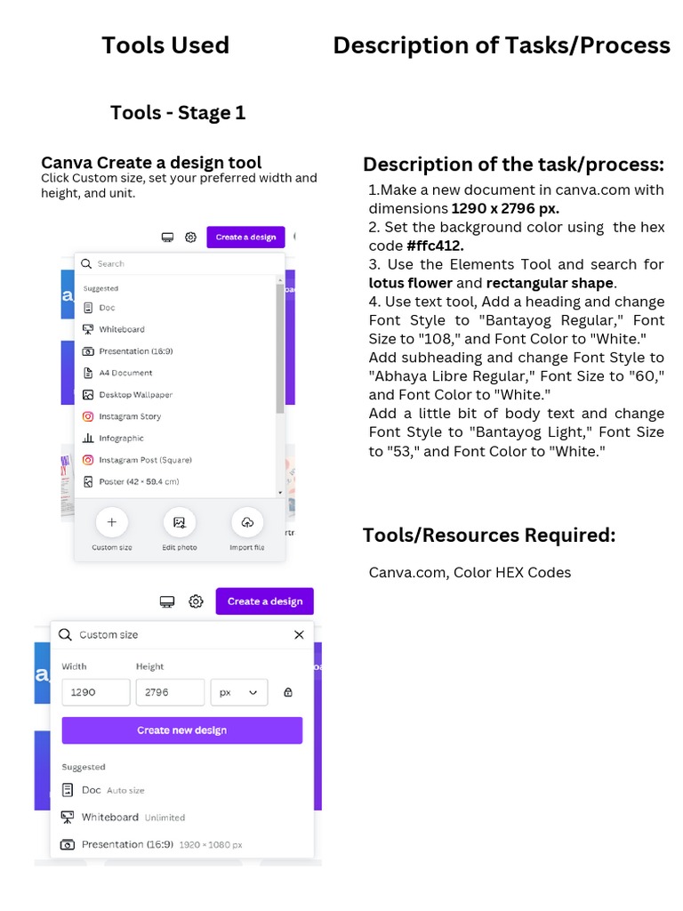 Canva Create A Design Tool 1 | PDF | Icon (Computing) | Flowers