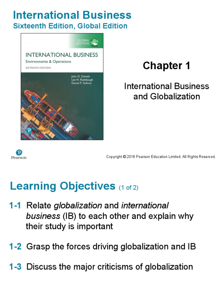 Daniels IBT 16e Final PPT 01 | PDF | Globalization | Exports