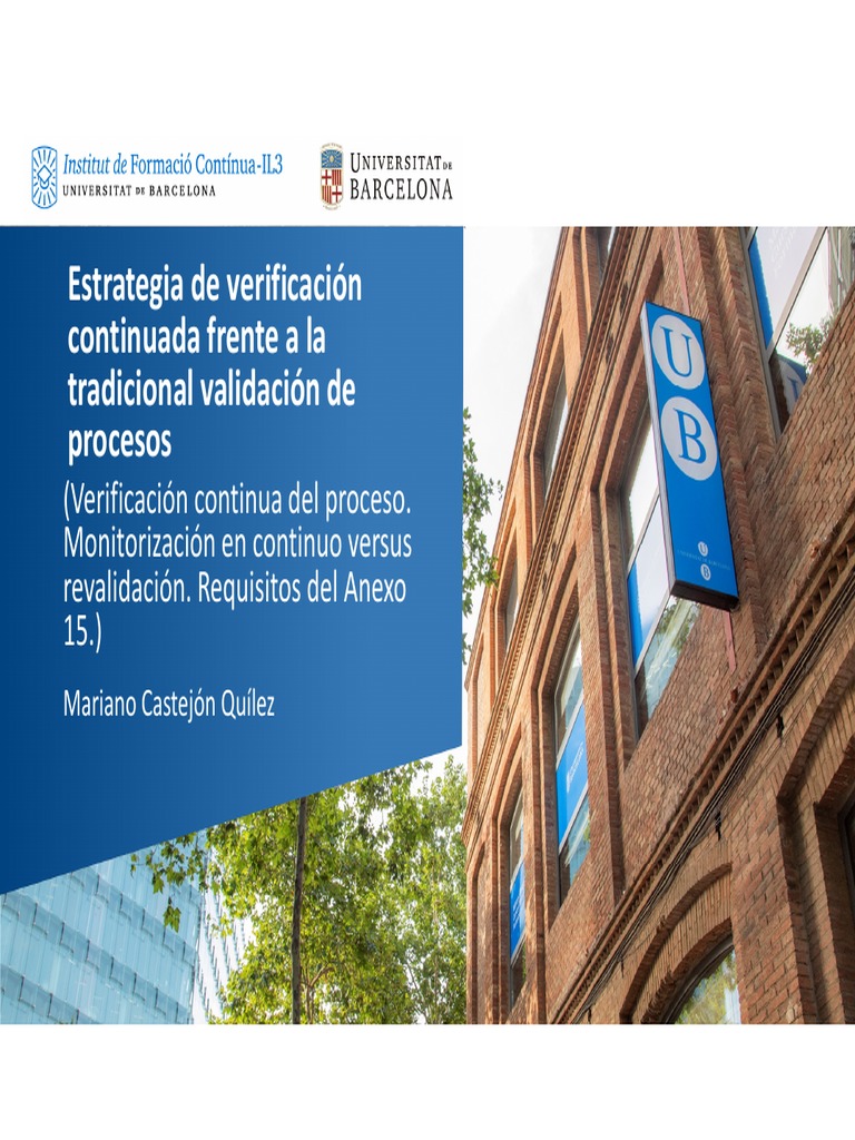 M.Castejón-Estrategia de Verificación en Continuo Frente A La ...