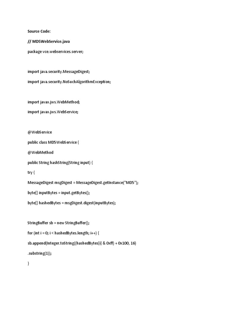 SOAP - Source Codes | PDF