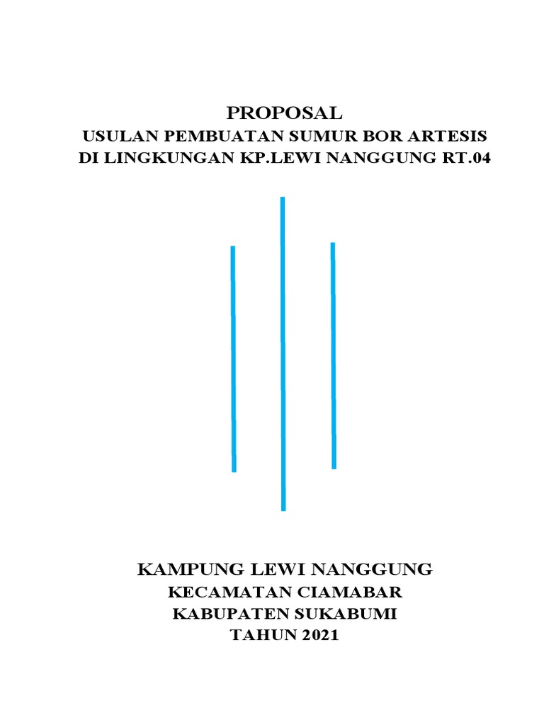 Proposal Sumur Bor 2021 | PDF