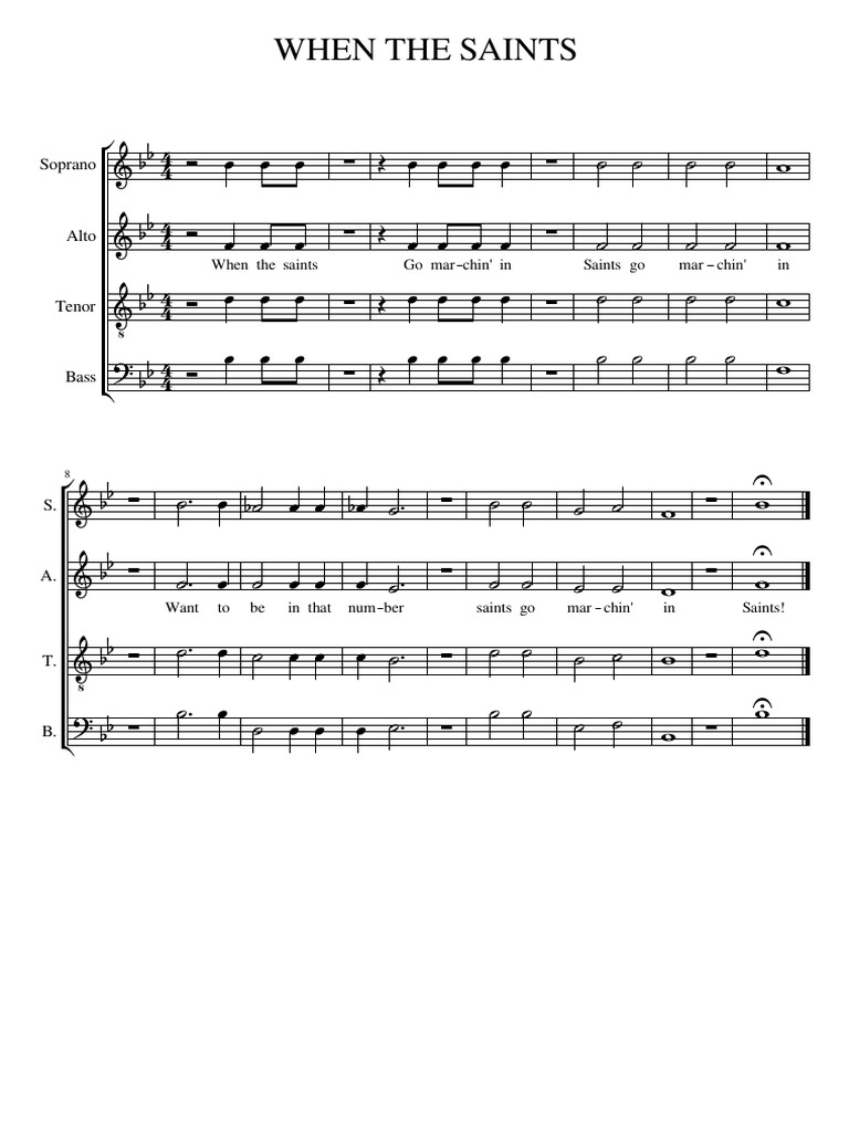 WHEN - THE - SAINTS Partition | PDF