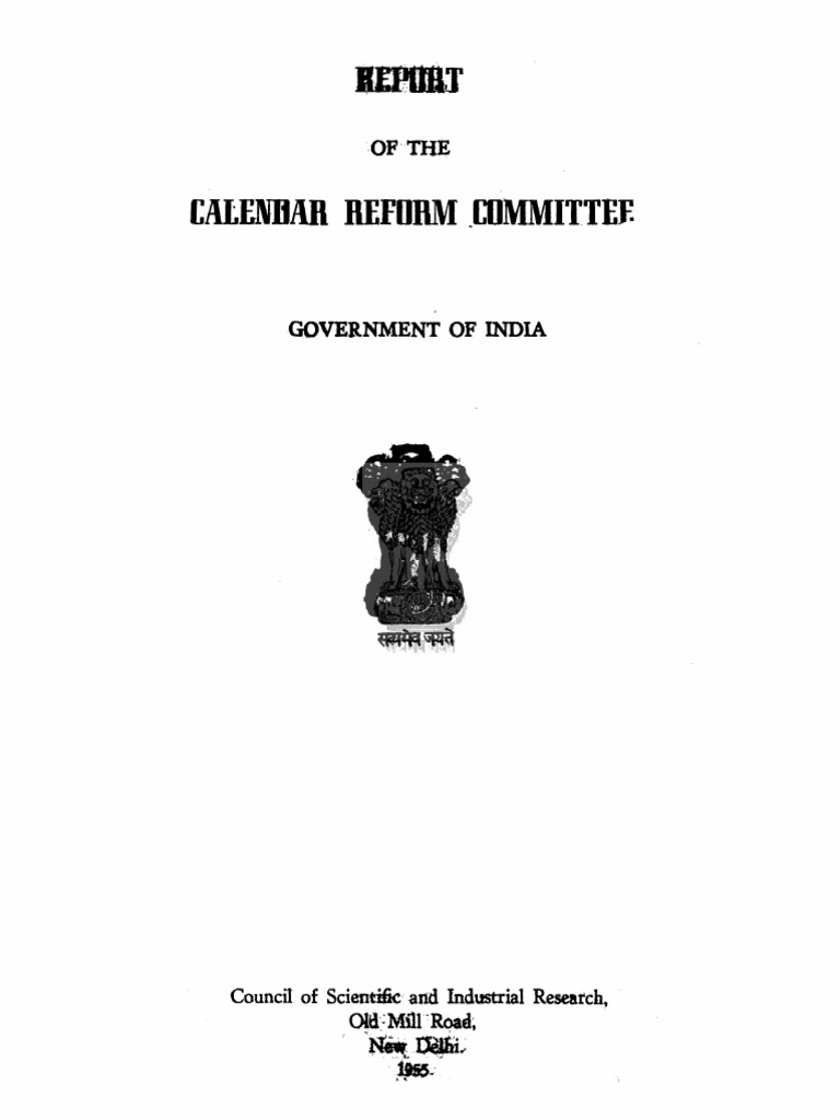 Calendar Reform Comittee Report | PDF