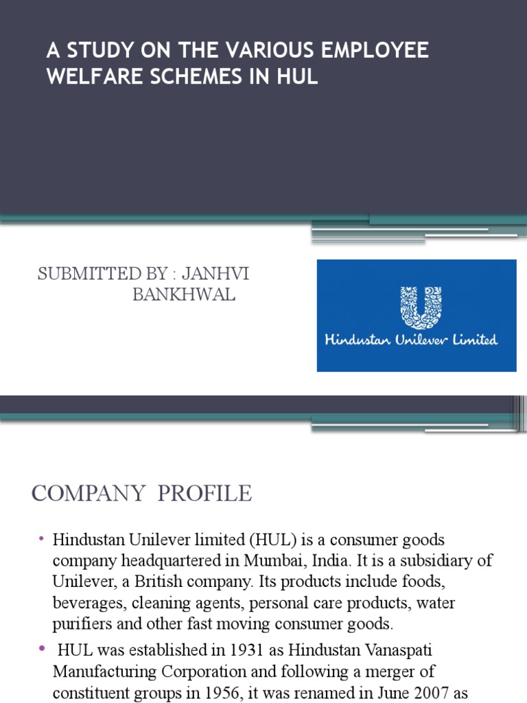 A Study On The Various Employee Welfare Schemes | PDF
