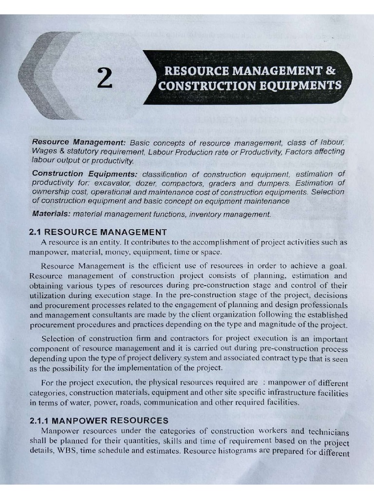 CM & E Module 02 | PDF
