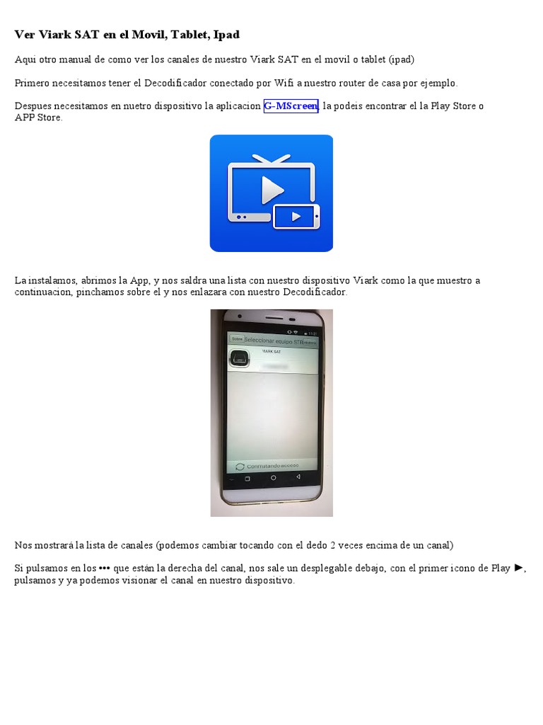 Ver Viark SAT en El Movil, Tablet, Ipad | PDF