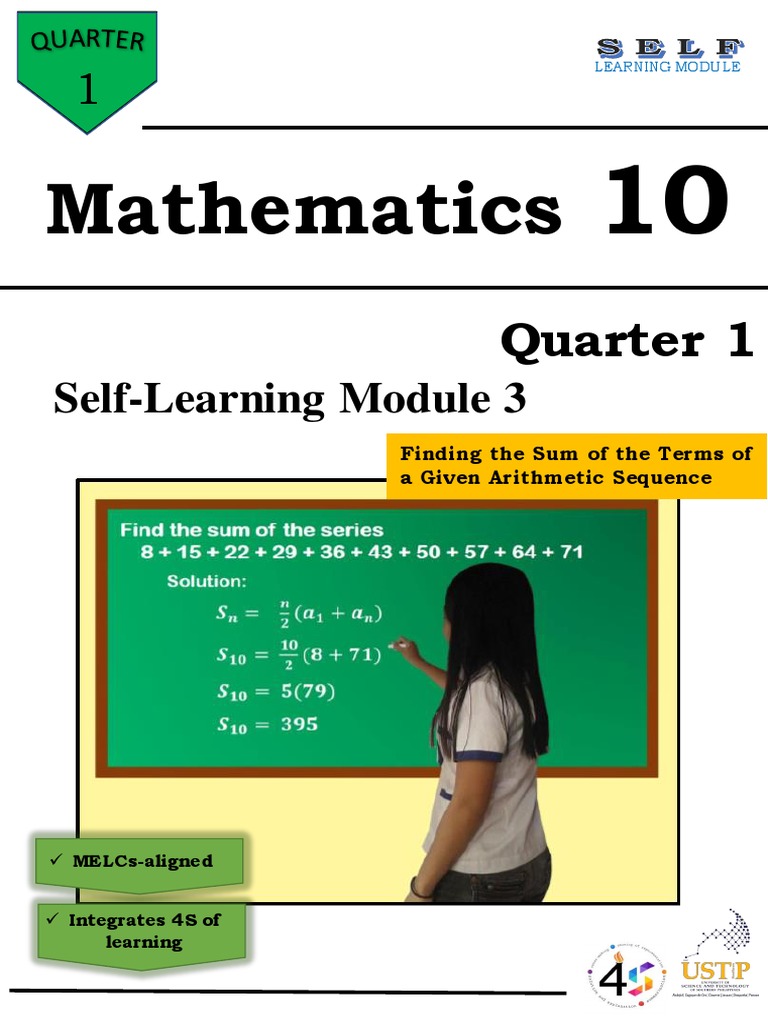 Appendix F. 4S Self-Learning Module 3 | PDF | Summation | Learning