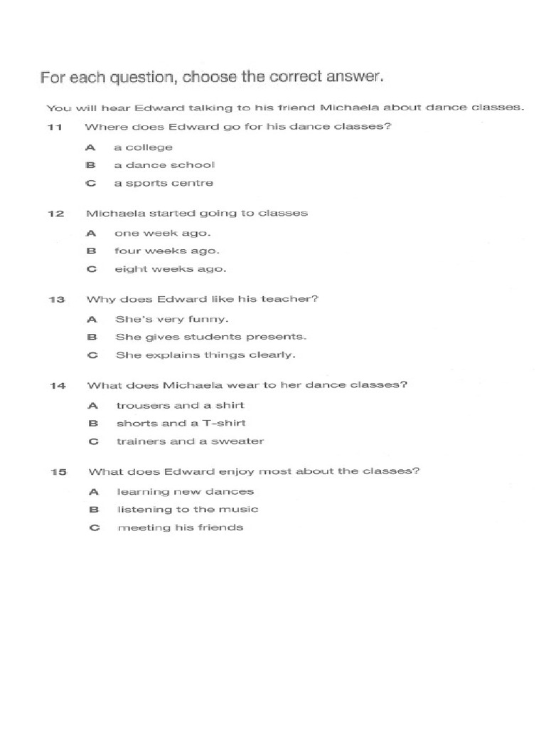 Listening Part 3 Test 1 Pdf
