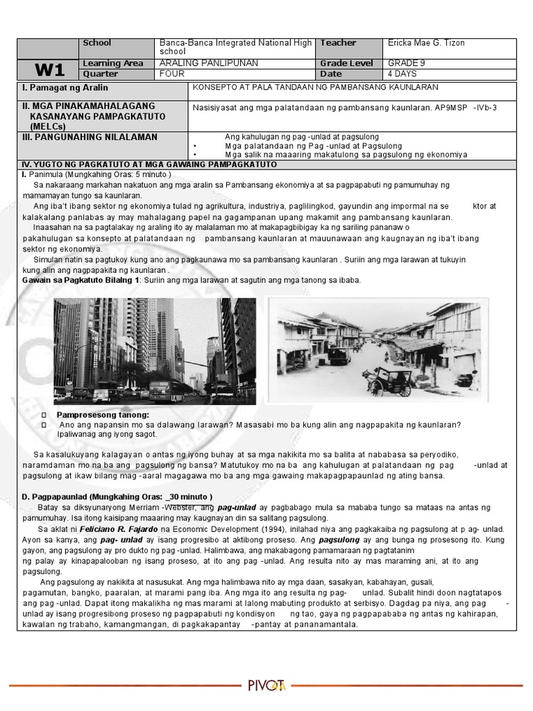 Q4 Ap 9 Week 1 | PDF
