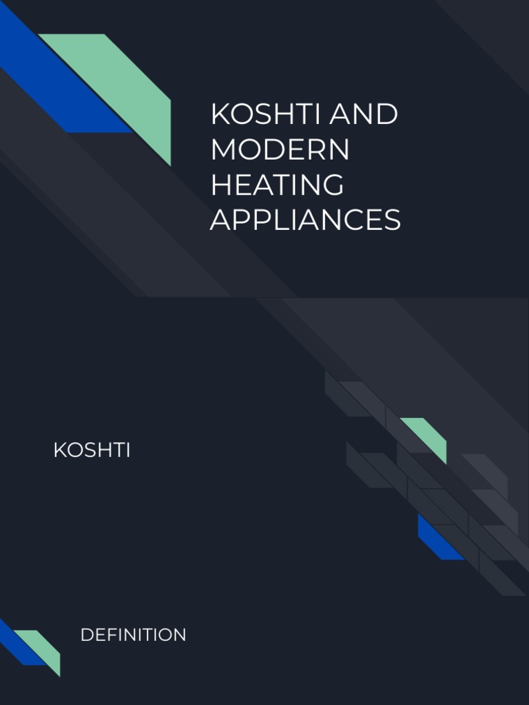 Koshti Heating Appliances Overview | PDF | Blast Furnace | Building ...