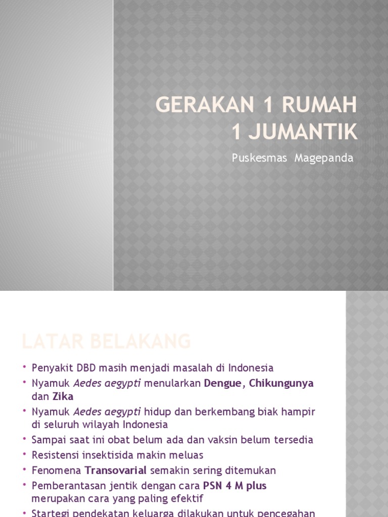Gerakan 1 Rumah 1 Jumantik | PDF