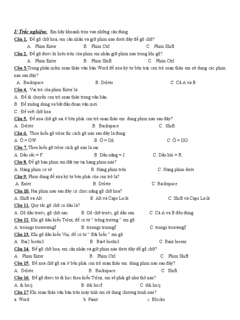 Tin học 3 - HK II | PDF