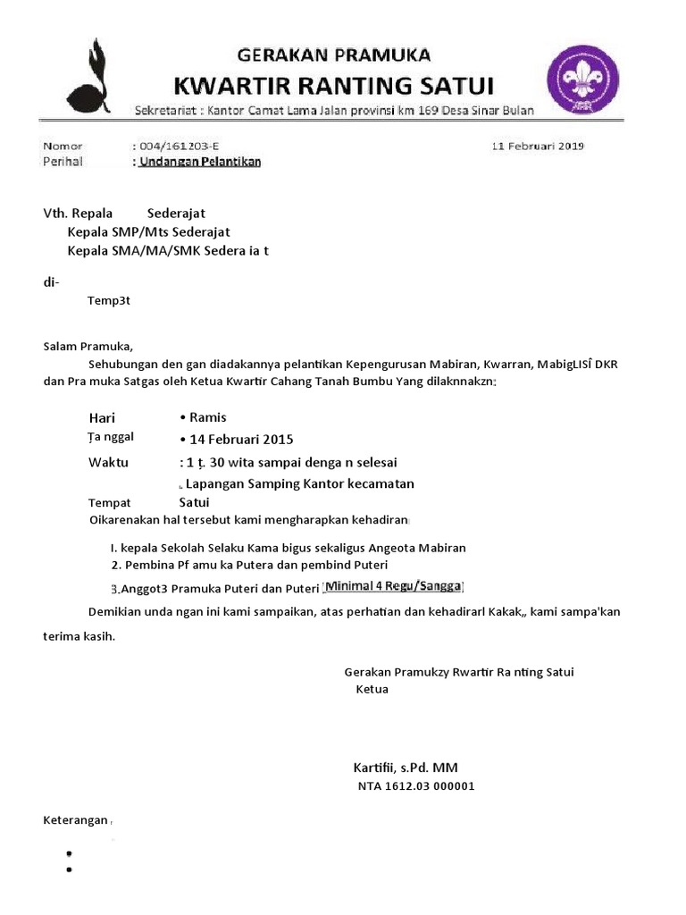 Word Surat Undangan | PDF | Agama & Spiritualitas