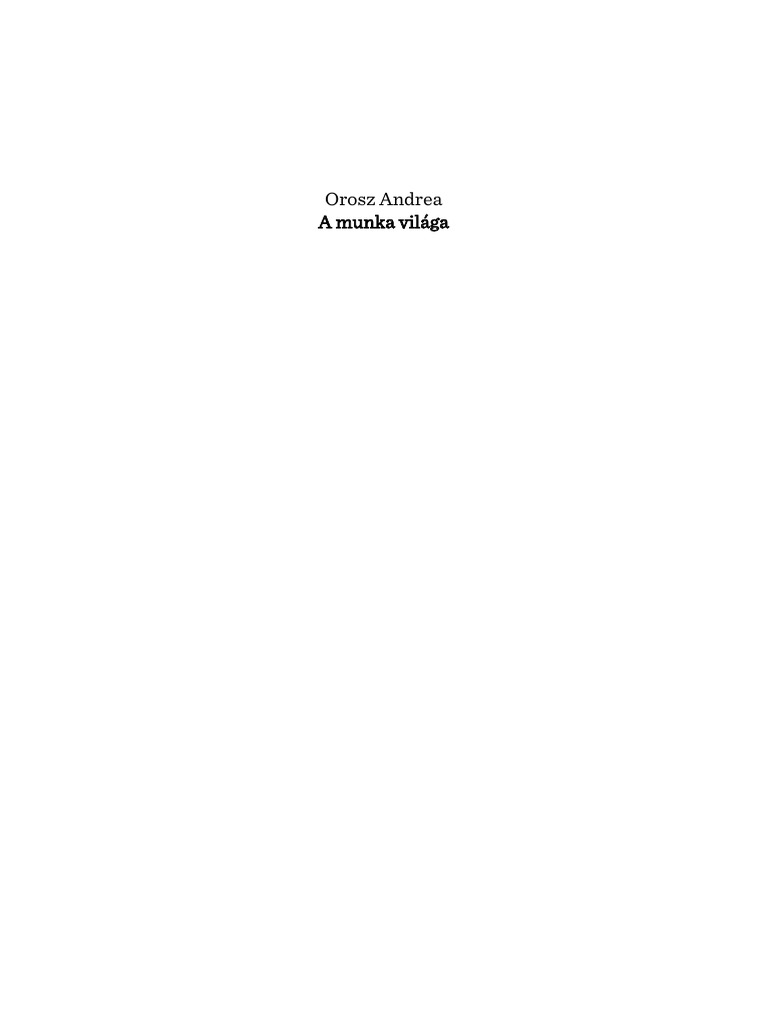 Tankonyv Orosz Andrea Munka | PDF