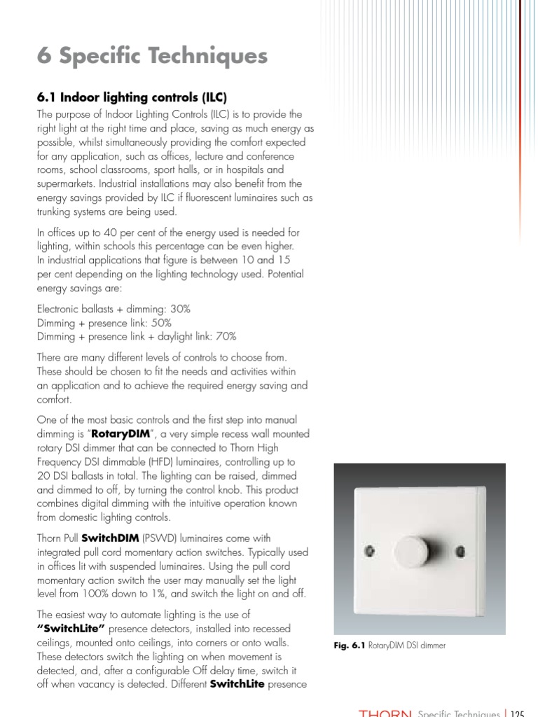 Energy-Saving Indoor Lighting Controls | PDF | Lighting | Switch