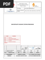 Holiday Test Procedure | PDF | Sheet Metal | Specification (Technical ...