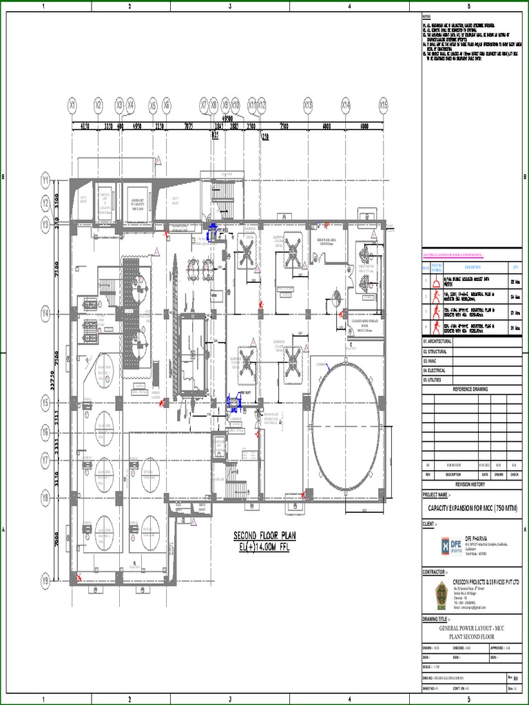 Dfe-B01-Ele-Dwg-Gpr-003 - General Power Layout For Second Floor | PDF ...