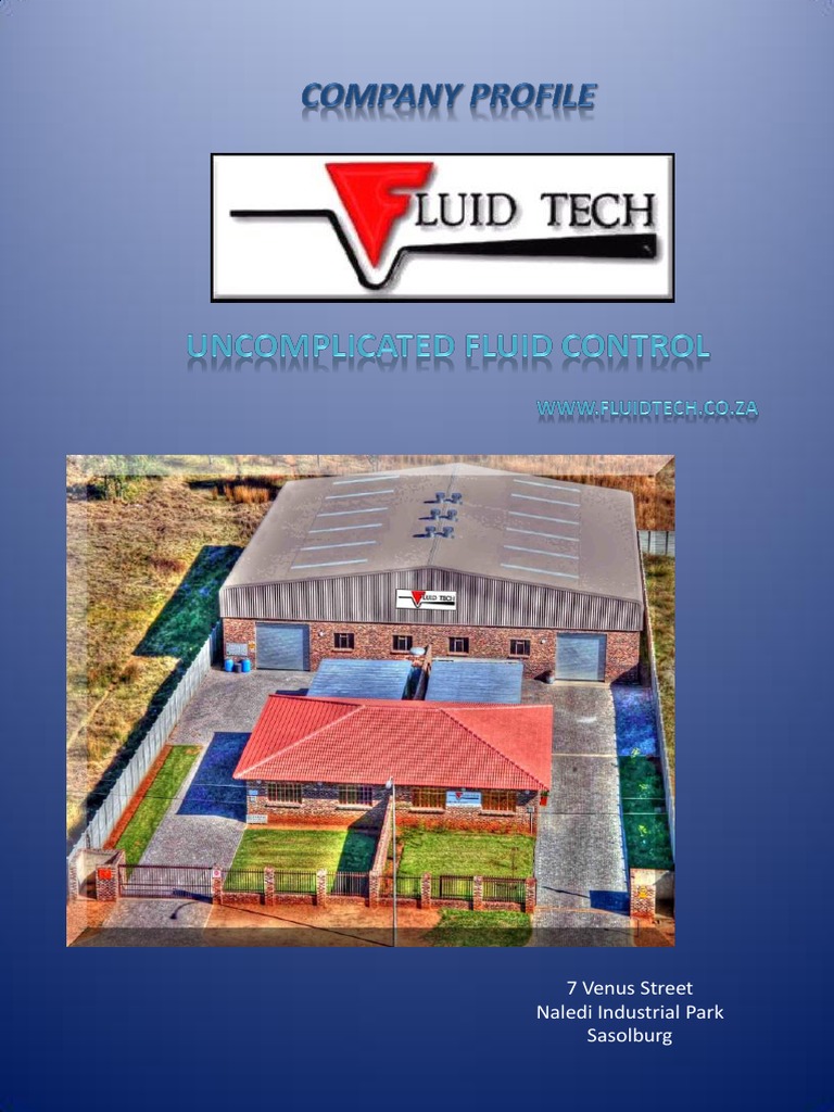 Fluidtech Company Profile | PDF | Technology & Engineering