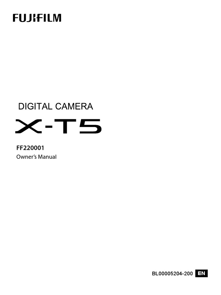 X-T5 Manual | PDF | Camera | Digital Camera Modes