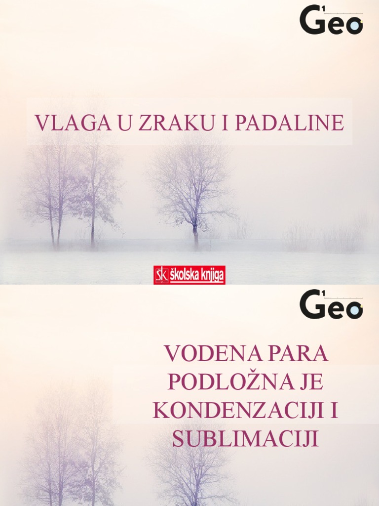 Vlaga U Zraku I Padaline | PDF