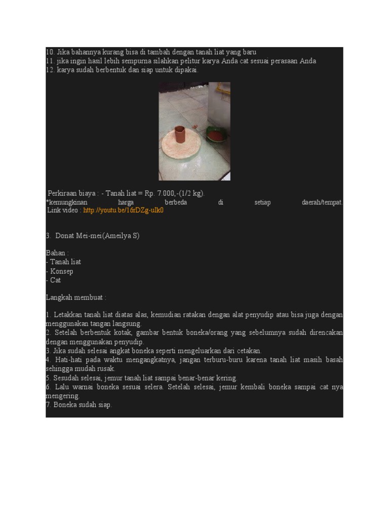 Proses Pembuatan Hasil Tanah Liat | PDF