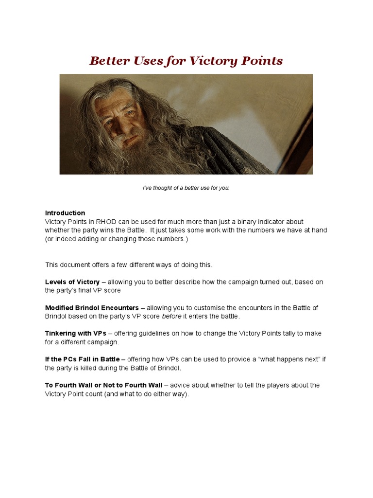 Better Uses For Victory Points | PDF | Hail | Siege
