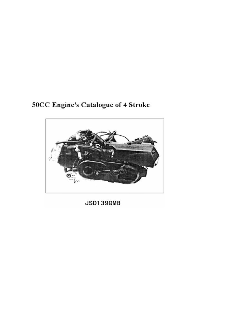 50CC Engine's Catalogue (4 Stroke) | PDF