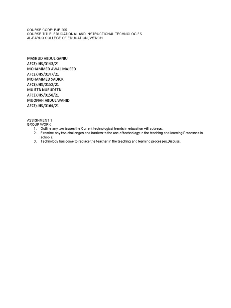ICT Assignment Cover Page Design | PDF