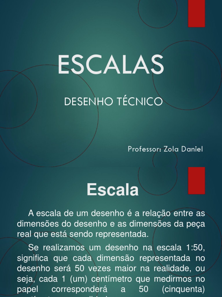 Tipos e Fórmulas de Escalas em Desenho Técnico | PDF | Arte