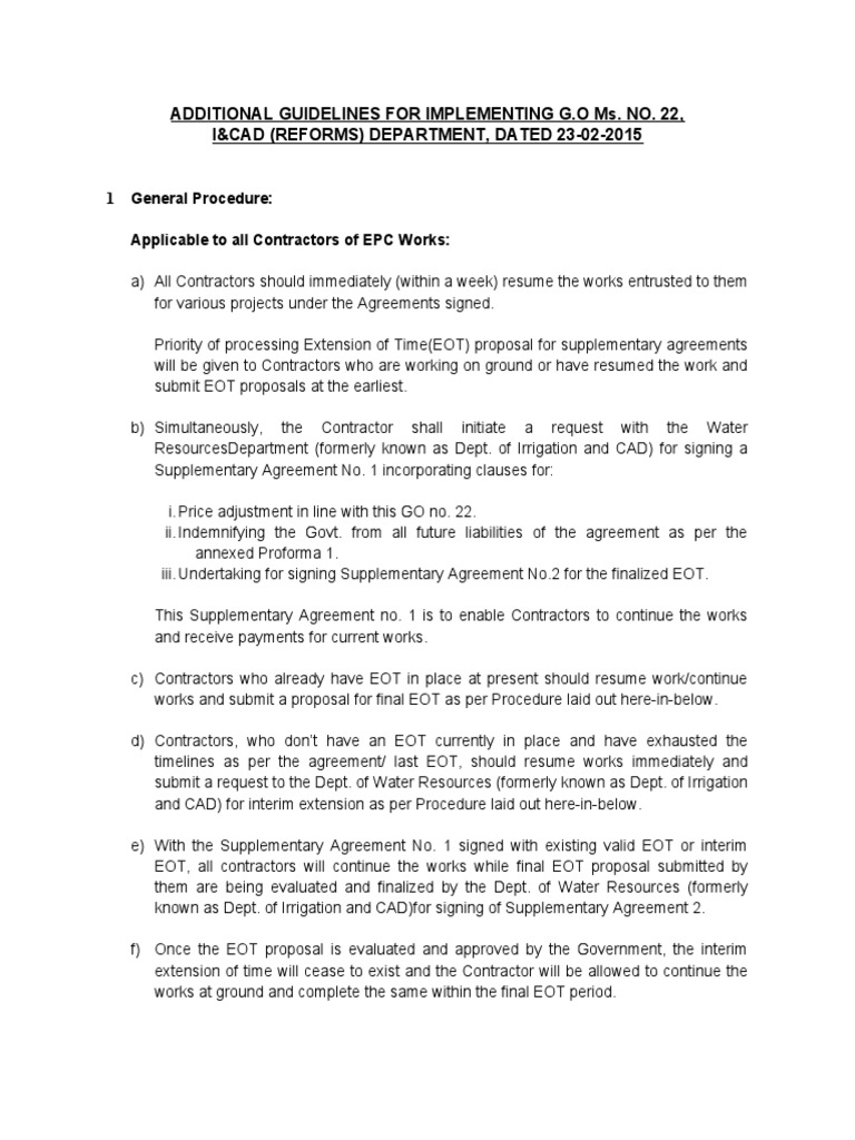 Addl Guidelines GO 22 | Download Free PDF | Price Indices | Cost Addl Guidelines GO 22 | Download Free PDF | Price Indices | Cost