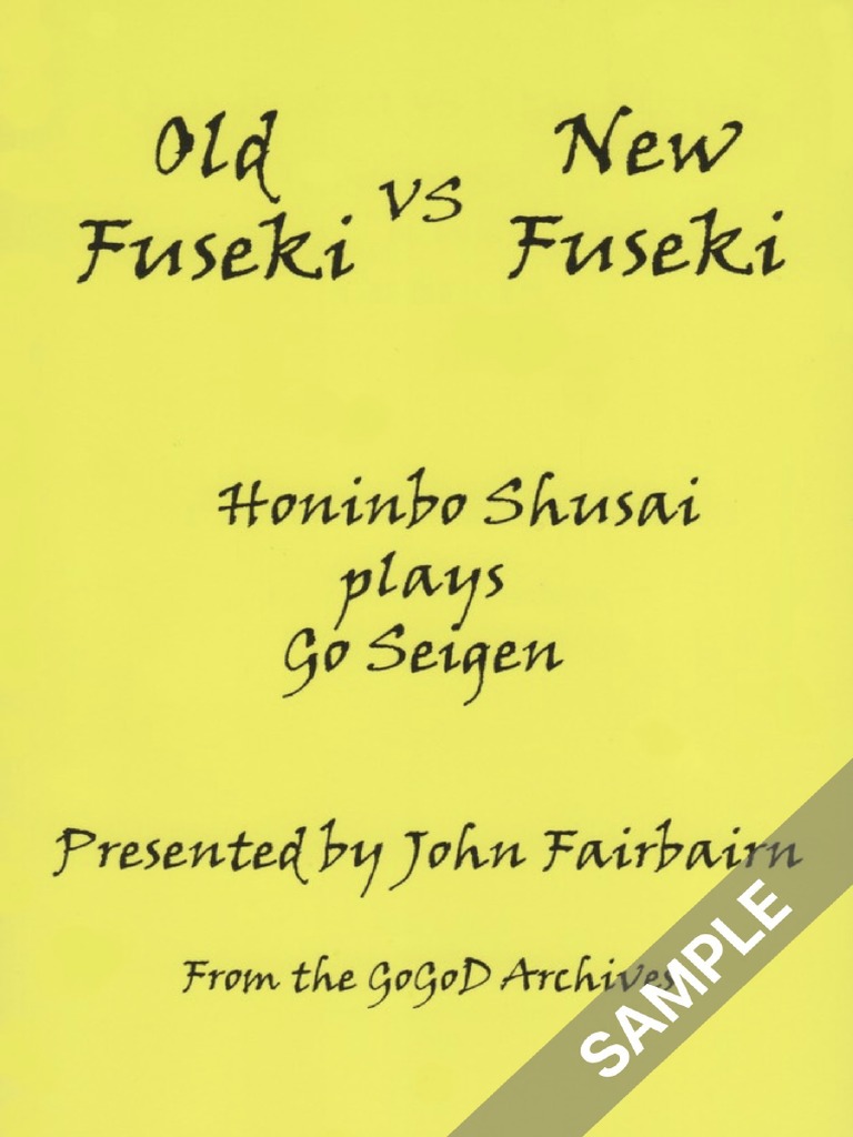 Old Fuseki vs. New Fuseki | PDF | Traditional Board Games | Abstract ...