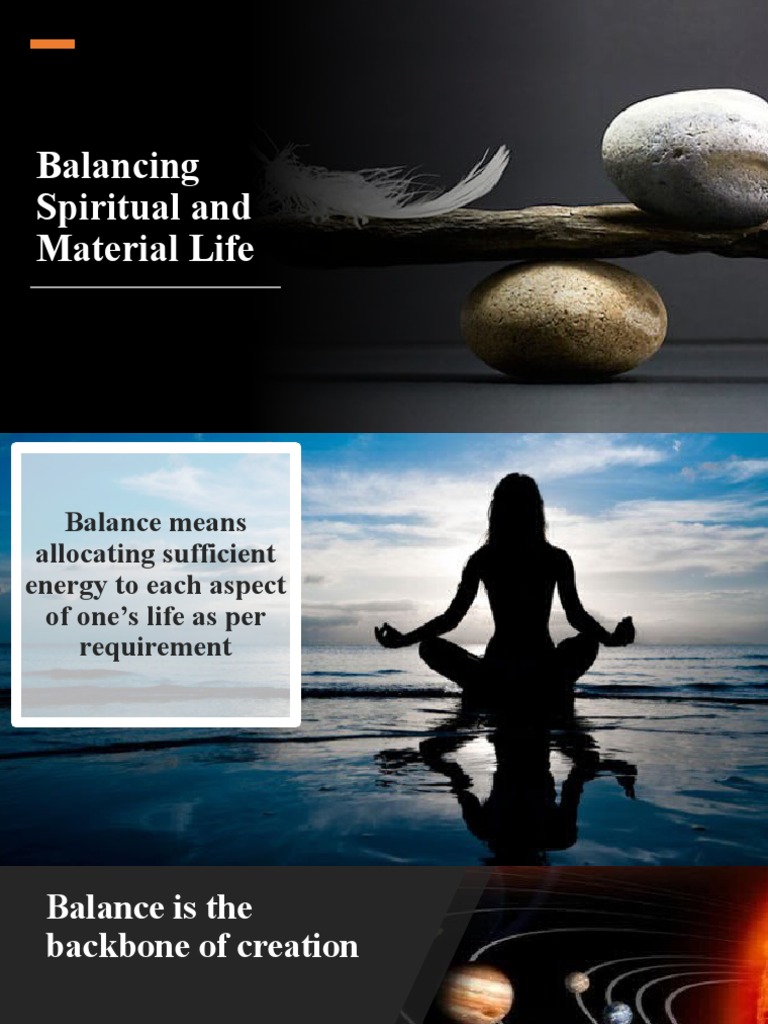 Balancing Spiritual and Material Life | PDF | Meaning Of Life | Nature
