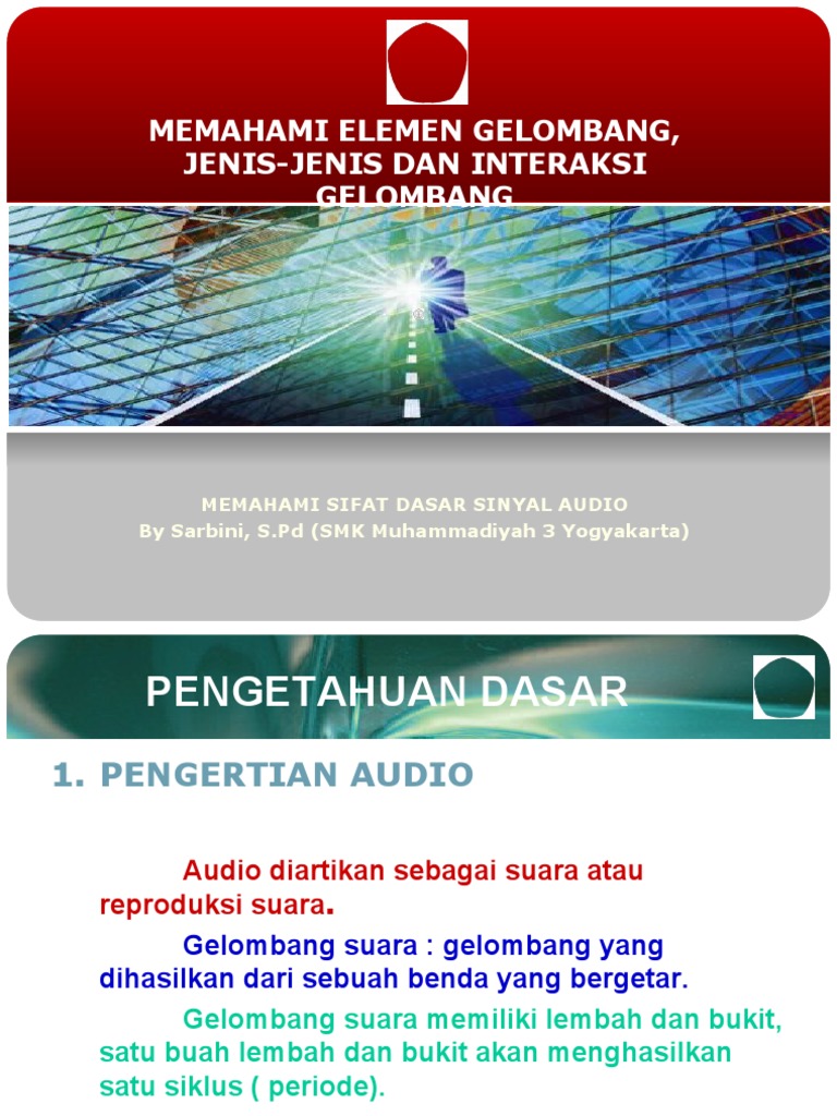 Elemen Gelombang Suara dan Frekuensi | PDF