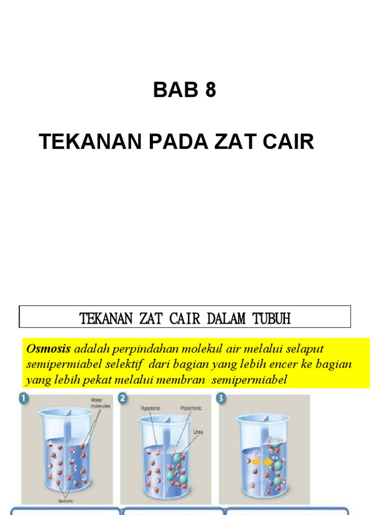 Ipa Terpadu Viii Bab 8 Tekanan Pada Zat Cair | PDF