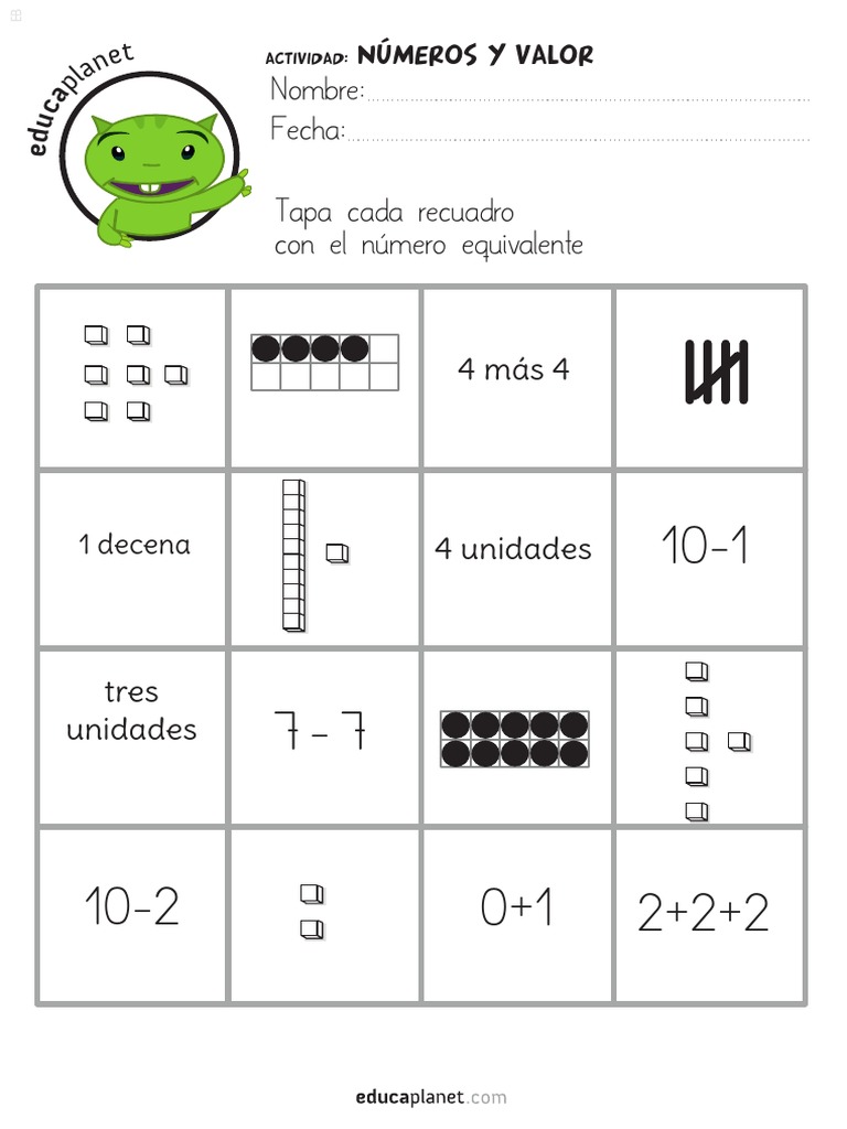 Numeros Localiza Tapa Eb Educaplanet | PDF