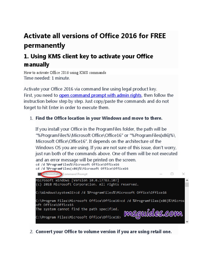 Activate All Versions of Office 2016 For FREE Permanently | Download ... Activate All Versions of Office 2016 For FREE Permanently | Download ...