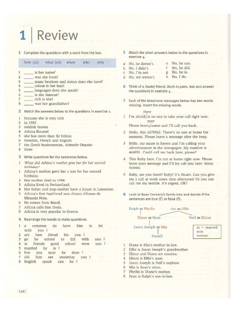 Straingforward Pre-Intermediate Review | PDF