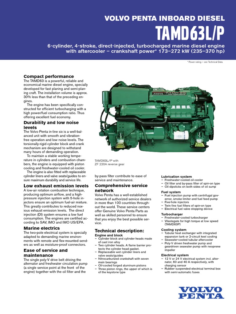 Tamd 63 | PDF | Diesel Engine | Engines